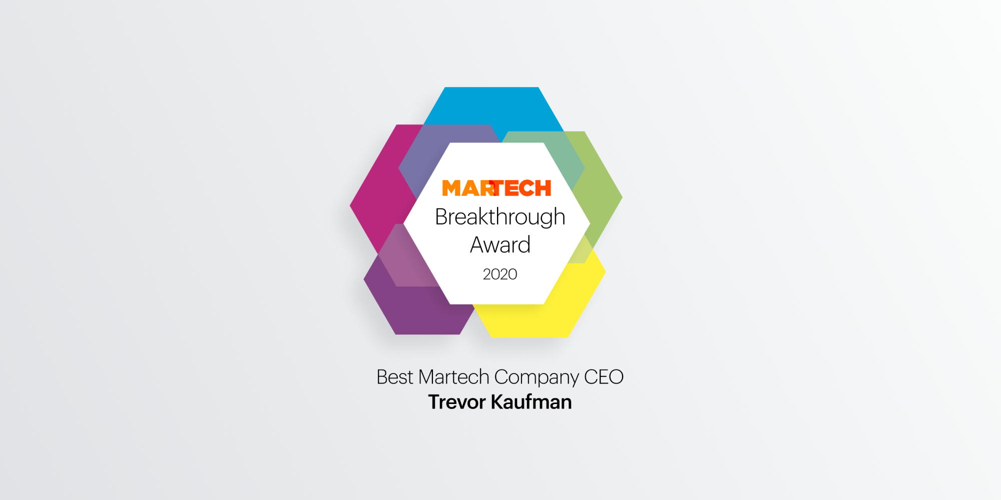 Trevor Kaufman Wins "Best MarTech Company CEO"